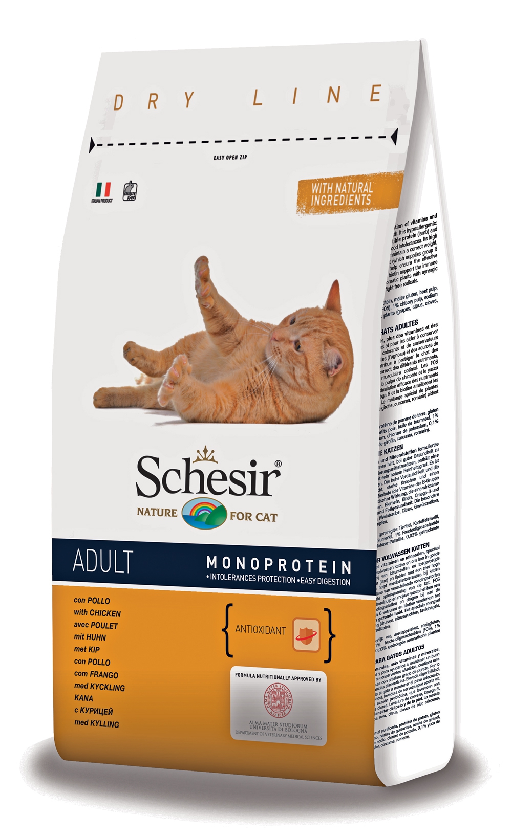 Schesir - Mantenimento Adult Gatto al Pollo da 10 kg | Moby Dick