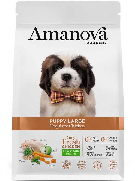 Amanova - Puppy Large Exquisite Chicken da 12 Kg | Moby Dick